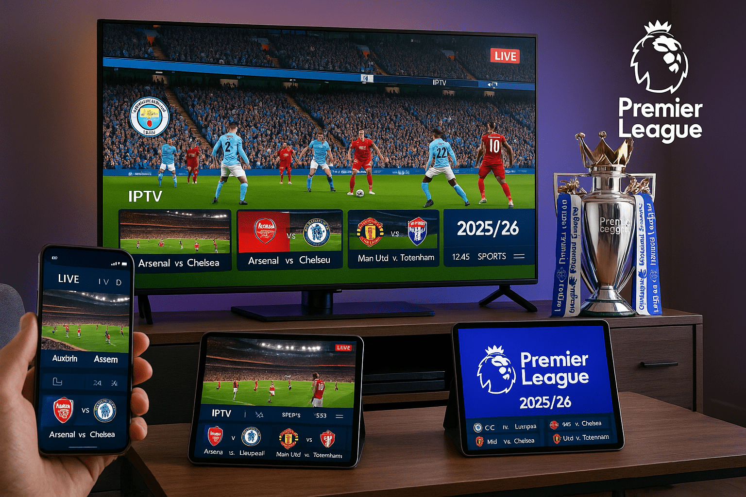 Watch the Full Premier League 2025-26 Live – Full IPTV Streaming Guide